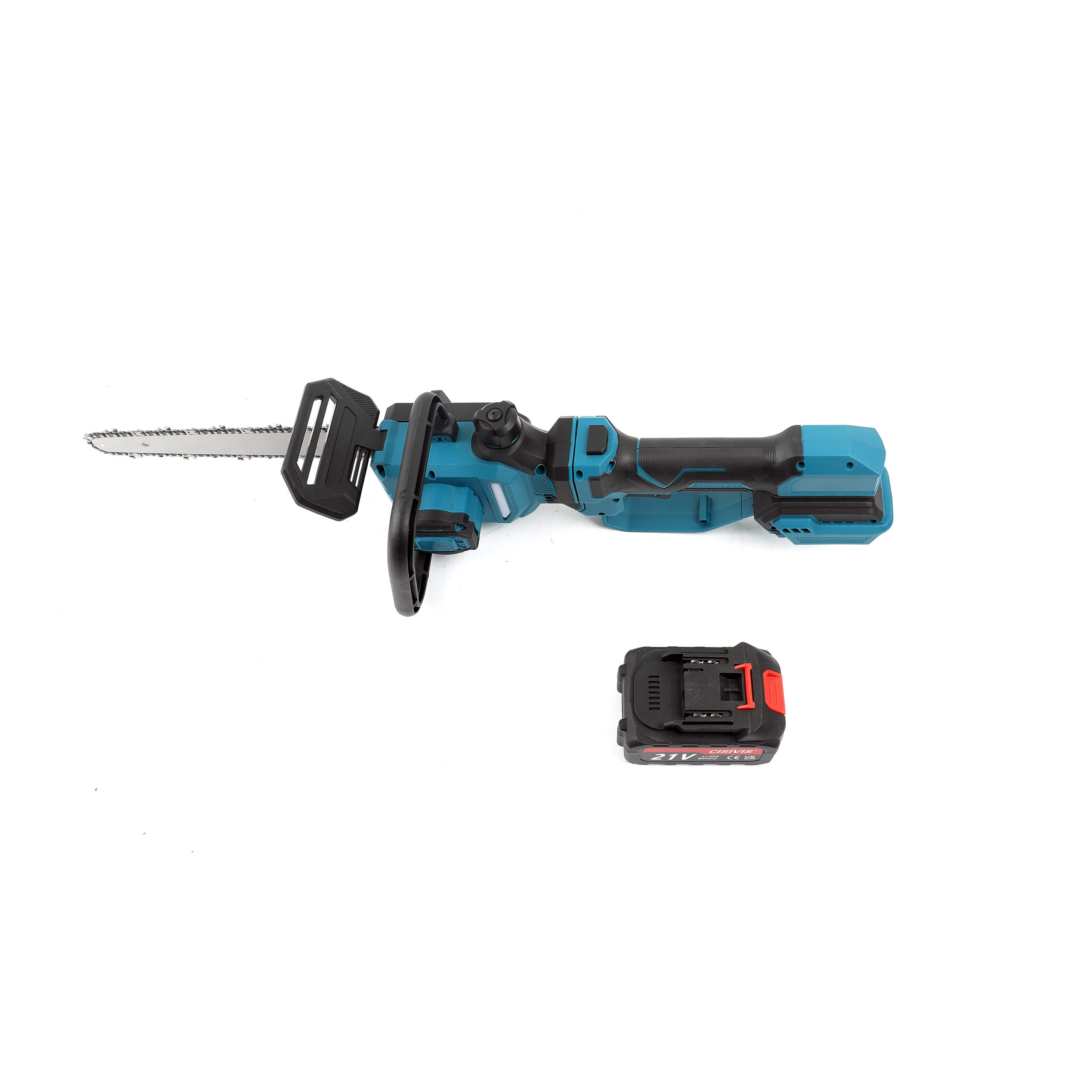 12 inch Cordless Brushless Chainsaw 21V 1800W - CISIVIS